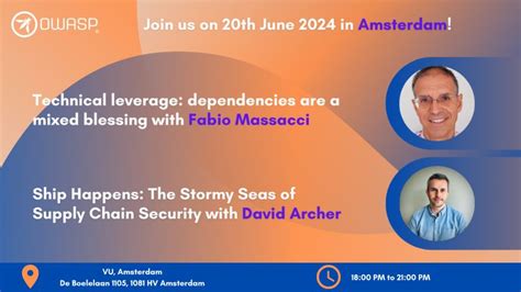 Owasp Netherlands Chapter On Linkedin Owasp Amsterdam Supplychainsecurity Vu