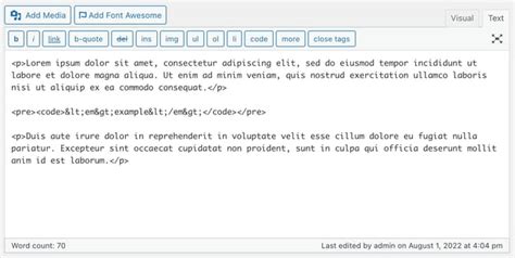 Wordpress Code Blocks How To Display Code In Wordpress Blog Posts