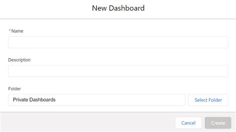 Create New Salesforce Dashboard Okrify