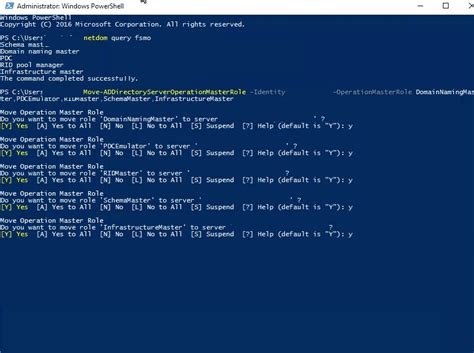 Active Directory 2016 Move The Fsmo Roles With Powershell Everything