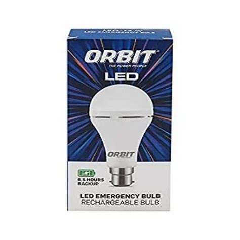 ORBIT Round Rechargeable Led Bulb 12 Capacity 6 5 Hours Backup At 350 Piece In Bengaluru