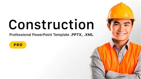 Шаблон презентации Строительство — Каталог слайдов — Слайды и инфографика для презентаций