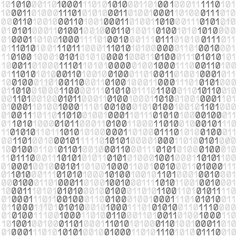 White Code Background Encoding Datum Digit Vector Encoding Datum
