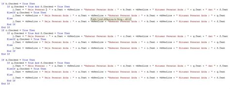 Membuat Menu Makanan Mengunakan Visual Basic VB Sharing Ilmu Yuk