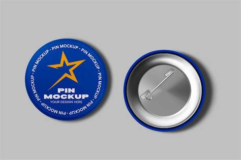 Premium Psd Pin Mockup