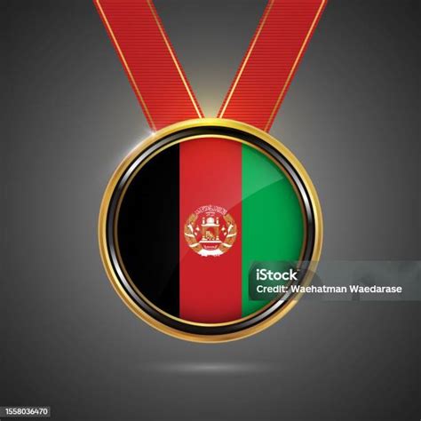 독립 기념일을 위한 메달 벡터 배경에 아프가니스탄 국기 0명에 대한 스톡 벡터 아트 및 기타 이미지 0명 1위 3차원 형태 Istock