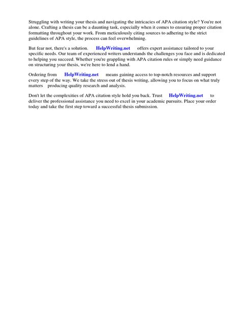 Apa Citation Thesis Published Pdf Apa Style Thesis