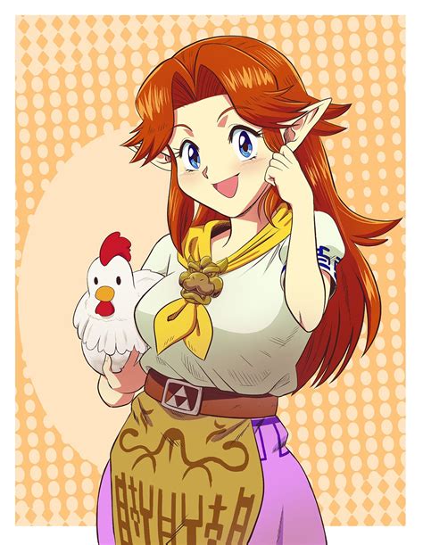 Malon And Cucco The Legend Of Zelda And 1 More Drawn By Hecticarts