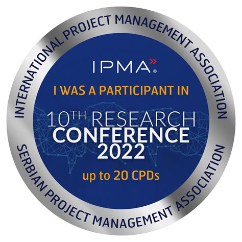 Ipma 10th Research Conference Participant Credly
