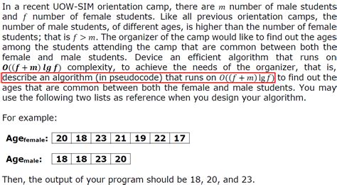 Solved Algorithm Question Repost As The Other Answers Chegg Com