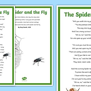 The Spider And The Fly Poem Ks2 Print Outs Twinkl