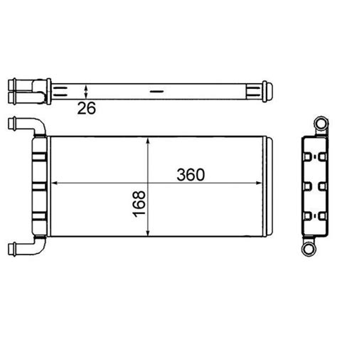 HEAT EXCHANGER 0038358901, A0038358901, 2E0819017C - Bison Parts