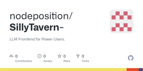 Github Nodeposition Sillytavern Llm Frontend For Power Users