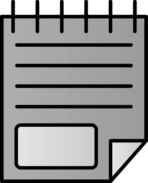 Note Line Filled Gradient Icon 42182567 Vector Art At Vecteezy