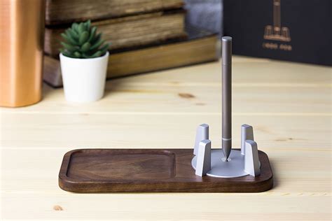 The Hoverpen is a Ballpoint Pen that Rests Vertically on Its Magnetic Base
