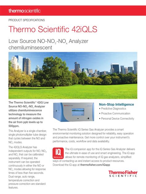 42iqls No No2 Nox Analyzer Pdf N Ox Alternating Current