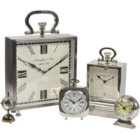 Latham Extra Small Aluminium Rectangular Clock