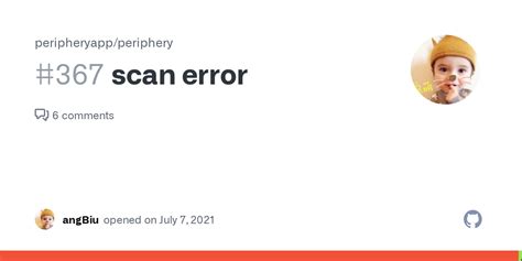 scan error · issue 367 · peripheryapp periphery · github