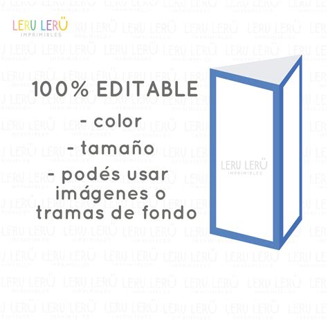 Molde Triptico Leru Leru Imprimibles