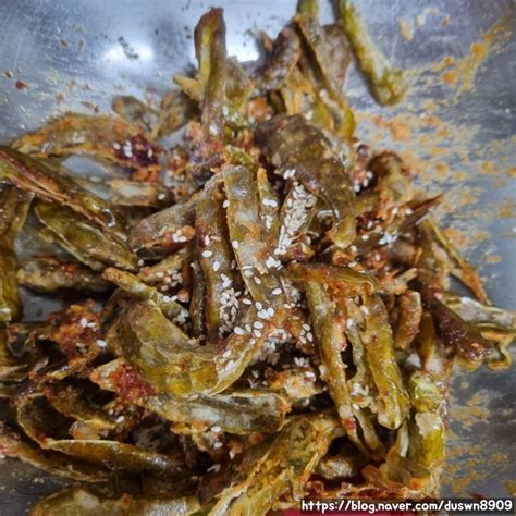 고추부각 반찬 만들기 고추부각 만들기