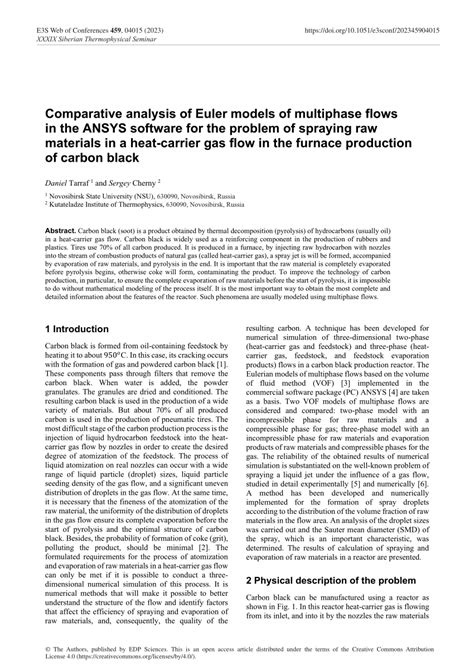 pdf comparative analysis of euler models of multiphase flows in the
