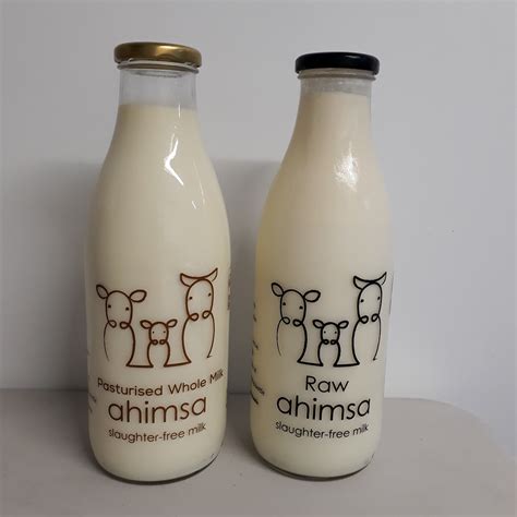 Ahimsa Glass Bottles Ahimsa Milk