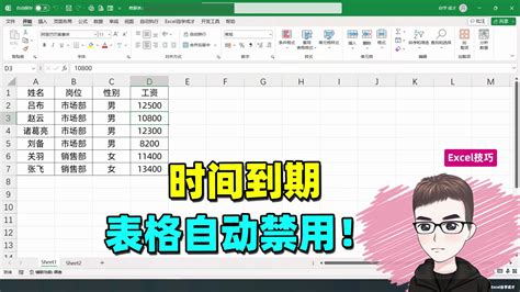 Excel技巧：表格到期，2种方法自动禁用！ Excel自学成才 Excel自学成才 哔哩哔哩视频