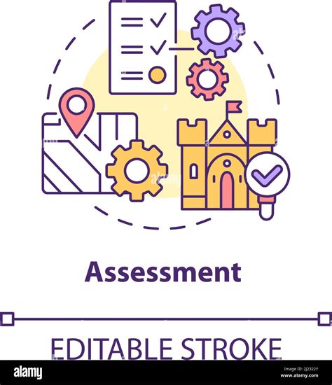 Assessment Concept Icon Stock Vector Image And Art Alamy