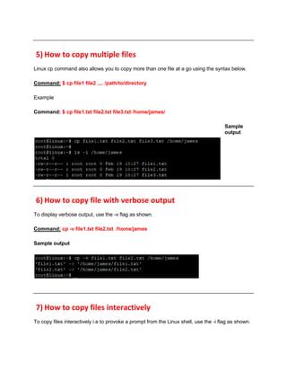 Cp Command In Linux PDF