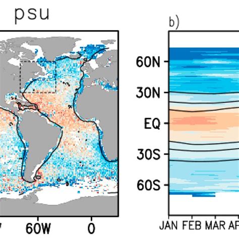 A Time Mean April 2015april 2018 Of A Daily Salinity Difference Of