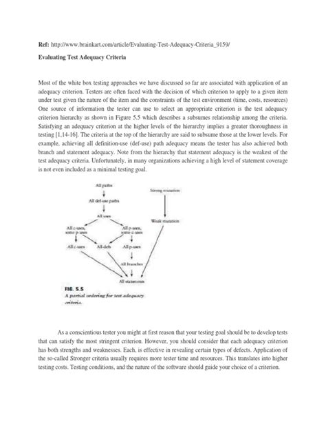 Adequacy Criteria Pdf Software Testing Areas Of Computer Science