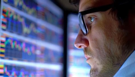 Premium Photo A Man Is Looking At A Computer Screen With A Lot Of