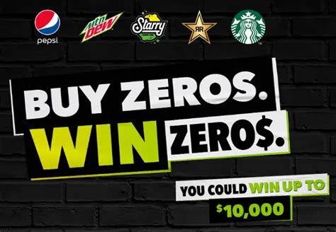 Win Pepsi Zeros Sweepstakes Win 10000 Cash Prepaid T Cards Sweepstakebible