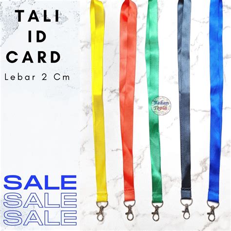Jual Tali Lanyard Premium Lebar 2 Cm Tali ID Card Tali Cantol