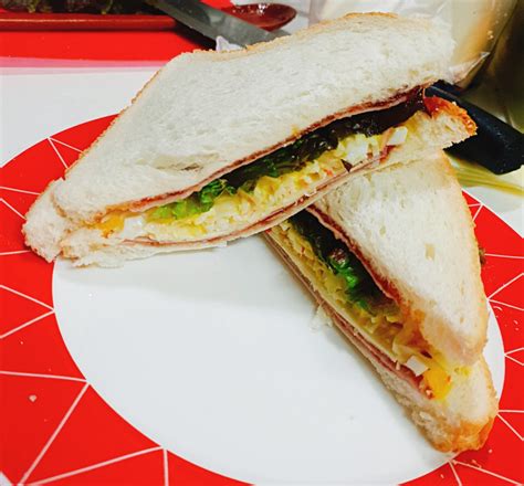 계란햄치즈 샌드위치