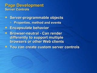 ASP NET OVERVIEW PPT