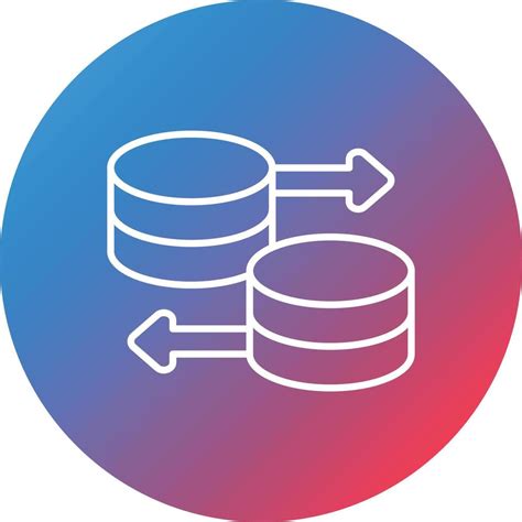 Database Line Gradient Circle Background Icon 16865549 Vector Art At Vecteezy