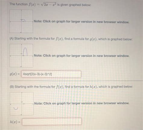 solved the function f x 2x is given graphed below