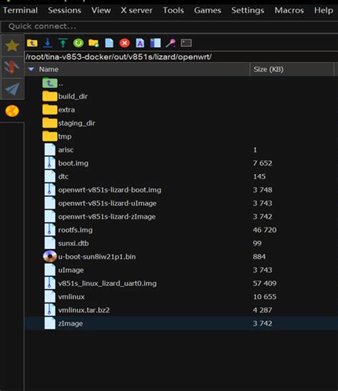 yuzuki lizard v851s开发板 方法1 使用yukulizard的docker容器编译（群友blev提供） 柚木pi