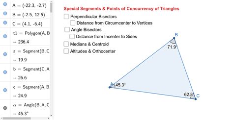 Points Of Concurrency Geogebra