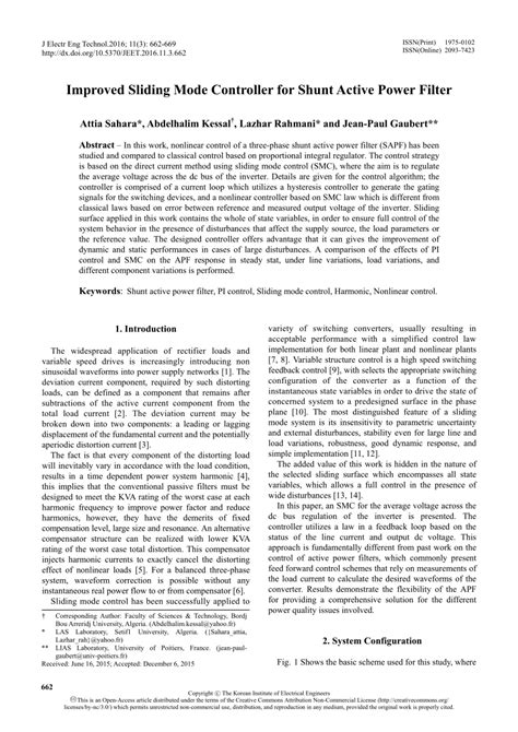 pdf improved sliding mode controller for shunt active power filter