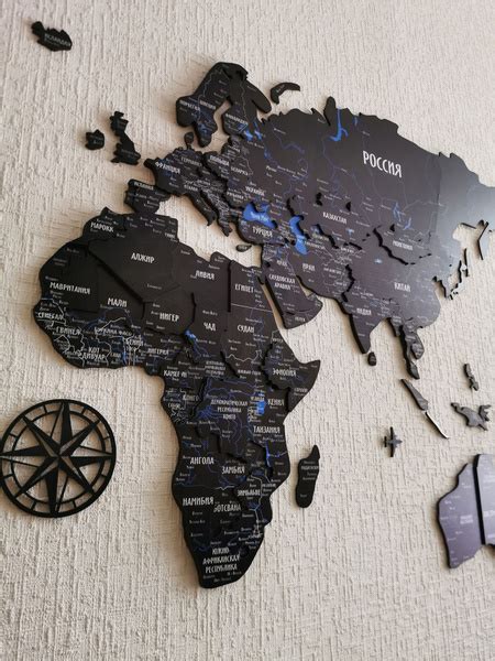 Украшение настенное интерьерное My Wood Map Жара Wooden 160х80 см 99480 купить по доступным