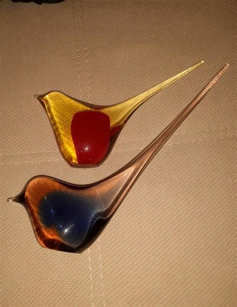 Вінтажний скляний птах — ціна 299 грн у каталозі Статуетки Купити товари для дому та побуту за