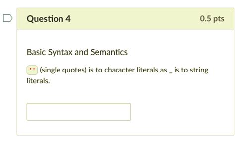 Solved Basic Syntax And Semantics Consider The Program