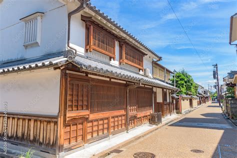 Street view of the Imai-cho, Kashihara City, temple community town, National Important ...