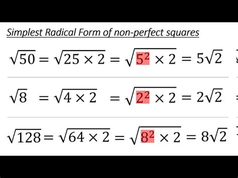 Simplified Radical Form Question 2 Rewrite In Simplest Radical Form 1x