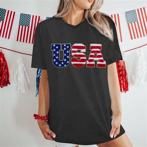 Camiseta Con Bandera Americana Completa Camisetas Bandera Americana