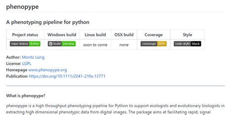 Phenopype A Phenotyping Pipeline For Python