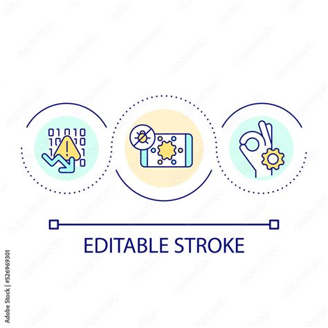 Code Bugs Detection Loop Concept Icon Programming Software Development System Optimization
