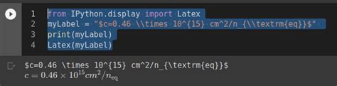 In Jupyter Notebook How Do You Use Latex Symbols Like Times Or Nu